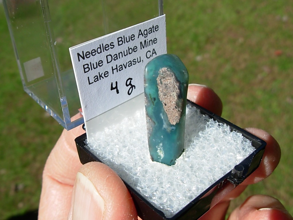 Needles Blue Agate - Spirit Rock Shop
